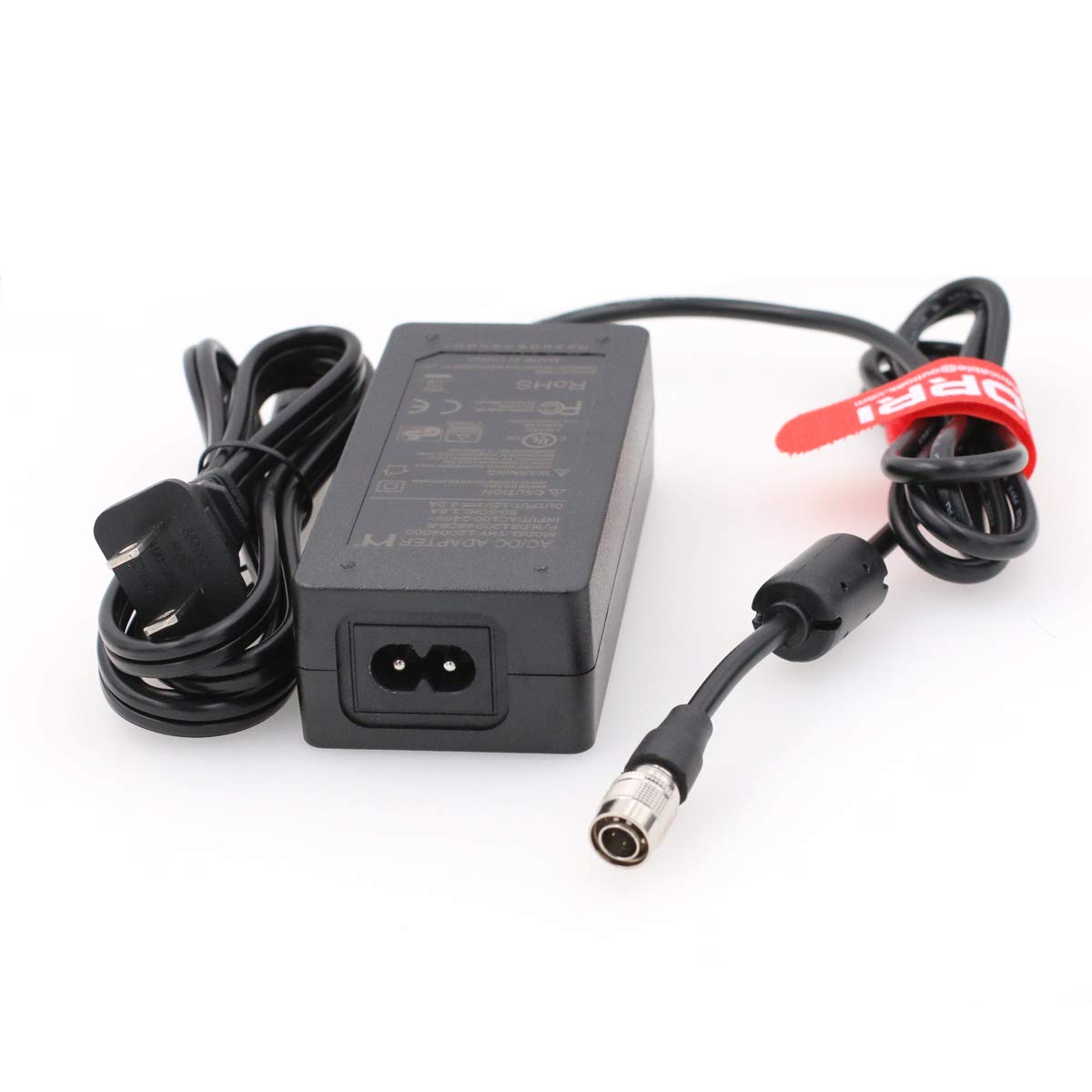 DRRI Sound Devices XL-WPH3 Universal AC to DC Power Adapter with 4pin Hirose Connector for Sound Devices ,302,442,552,788T-SSD Mixer MixPre-10T
