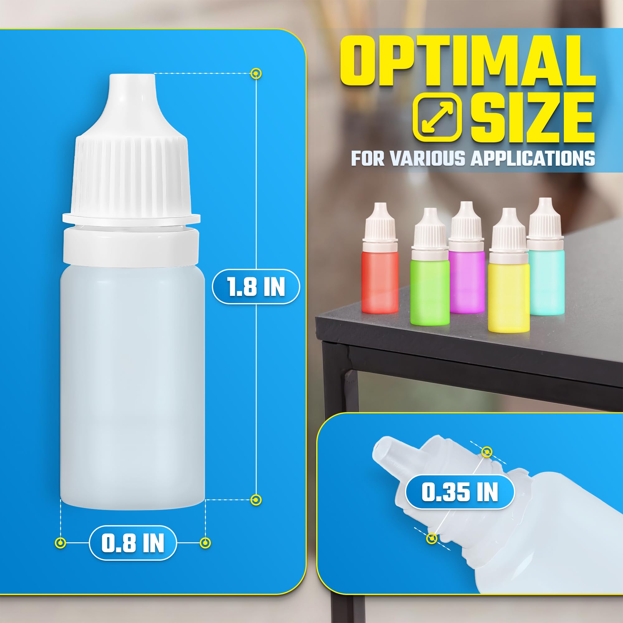 50Pcs Plastic Dropper Bottles for Liquids - 5ml Clear Plastic Bottles with Caps Empty Bottles for Oil Plastic Dropper Bottles - Dropper Bottles for Liquid Plastic Dropper Bottle Eye Dropper Bottle
