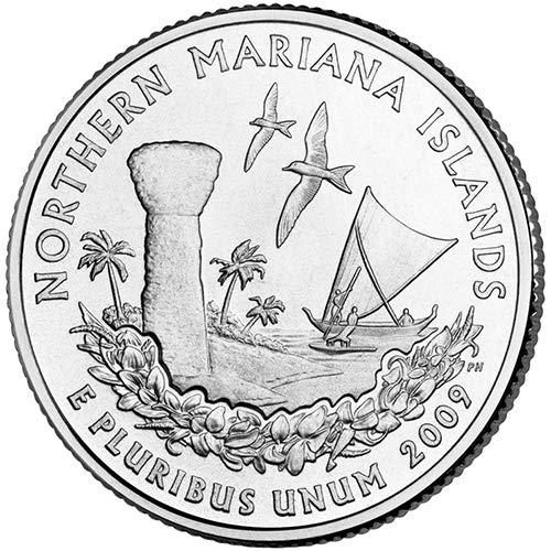 2009 S Silver Proof Northern Mariana Islands Territory Quarter Choice Uncirculated US Mint