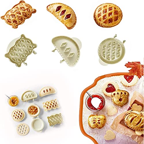 2022 Mini Hand Pie Mold, One-Click Fall Farm Pie Set, 3 Piece Fall Hand Pie Mold, Fruit Pie Apple Pie Halloween Christmas Dough Press Pie Mold