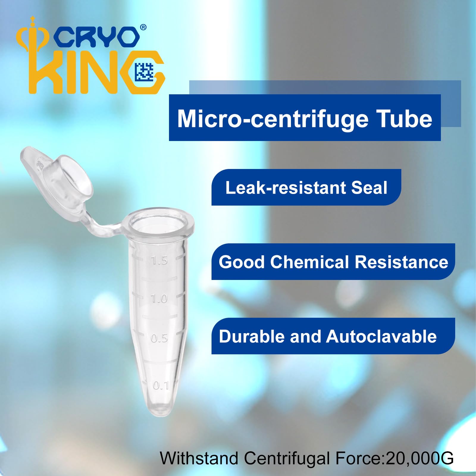 500PCS Biologix 1.5ml Microcentrifuge Tubes with Universal Cap (Non-Safe Lock Cap), Graduated Conical Micro Centrifuge Small Vials Without Leakage for Lab Use, Sample Storage