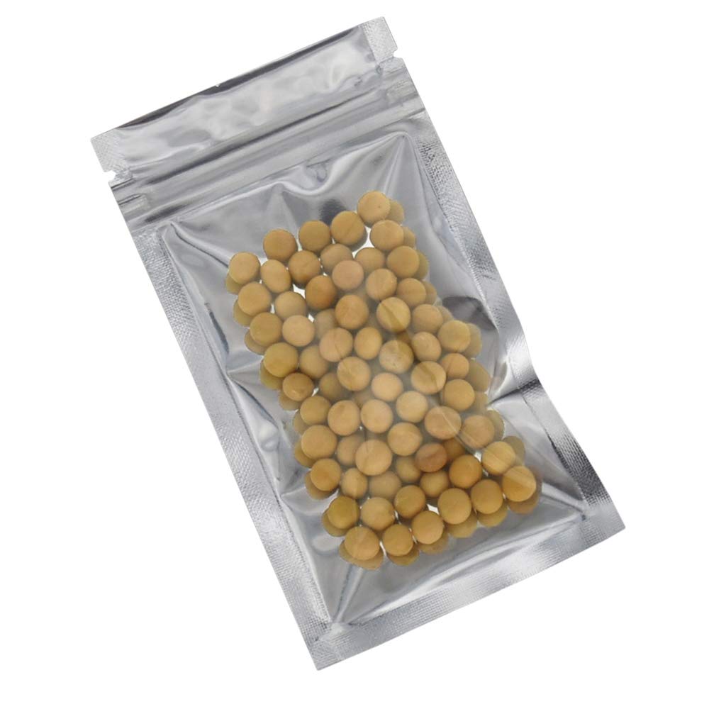 200Pcs 7x13cm Clear Zip Lock Storage Bags Translucent Ziplock Aluminum Foil Bags Self Seal Food Grade Mylar Plastic Zipper Bag (2.75''x5.1'')