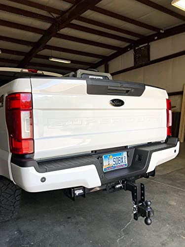 BulletProof Hitches⢠2.5" Adjustable Medium Duty (14,000lb Rating) 6" Drop/Rise Trailer Hitch with 2" and 2 5/16" Dual Ball (Black Textured Powder Coat)