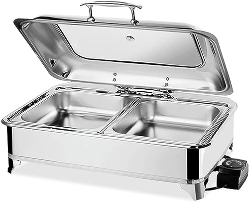 9L Electric Buffet Warmer, Chafing Dish Buffet with Heating Tray, Electric Buffet Warmer for Buffet Food Warmer, Buffet Server