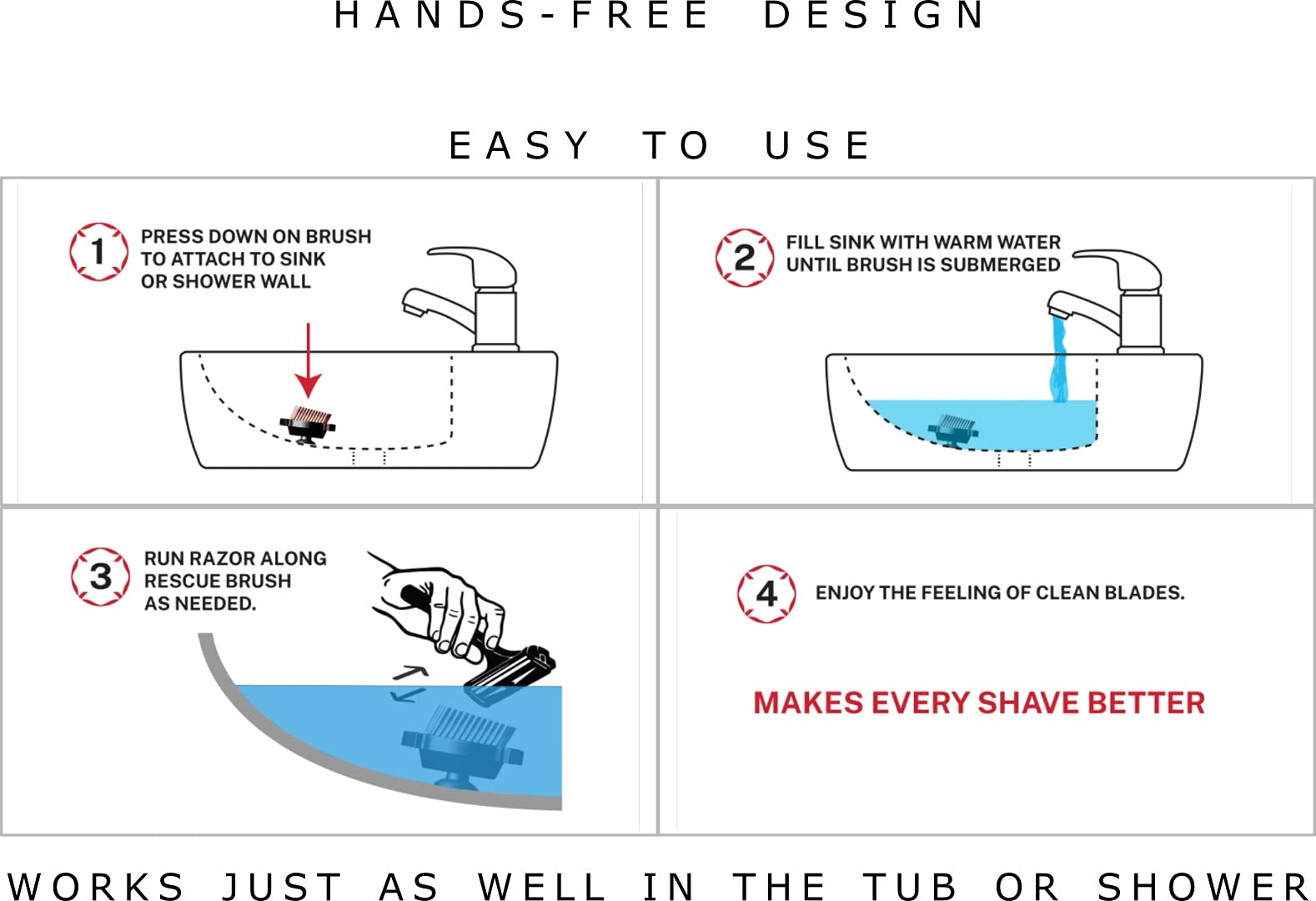 Moptrek leaning Brush - The Original Rescue Brush by Shave Rescue
