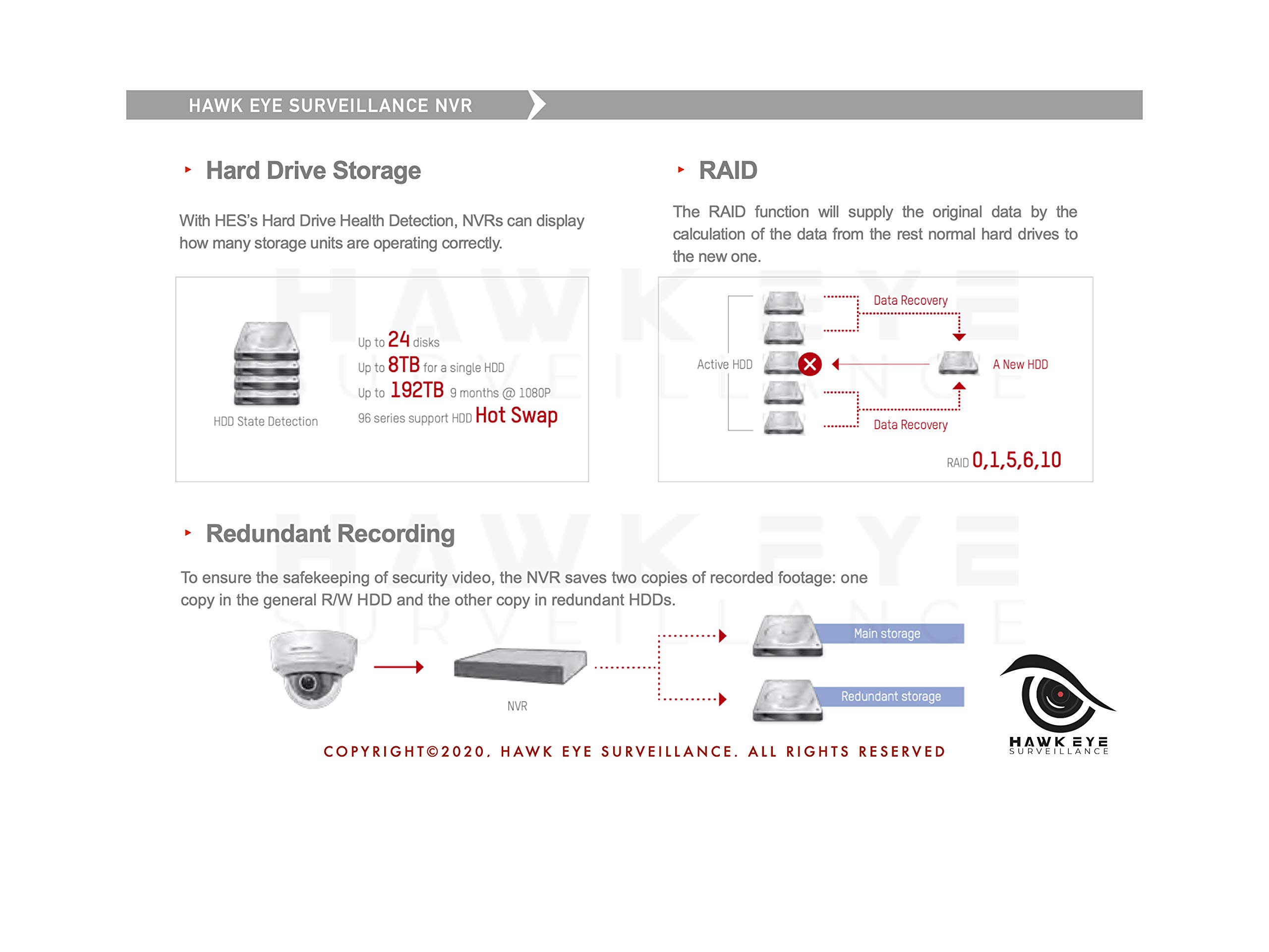 8CH NVR for Hikvision DS-7608NXI-K2/8P, Built in PoE Port Up to 12MP Resolution Recording 3 Year Warranty