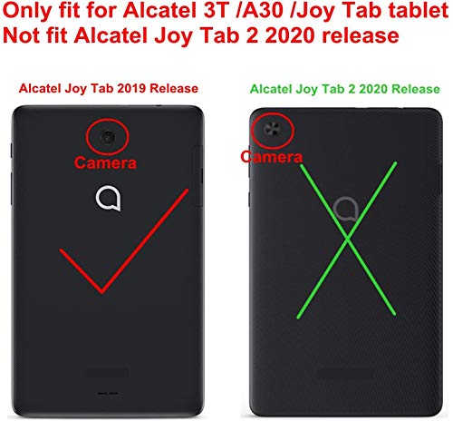BMOUO Kids Case for Alcatel Joy Tab 8 2019/T-Mobile 3T 8 Tablet 2018/A30 Tablet 8 2017, Lightweight Kid-Proof Handle Stand Case for Alcatel Joy Tab 2019/Alcatel 3T 8 2018 / A30 8 inch 2017 - Blue