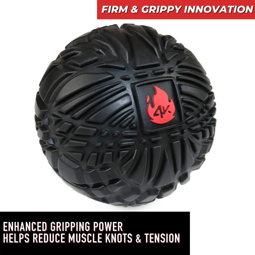 4KOR Massage Balls for Physical Therapy - Trigger Point Balls - Muscle Relief for Back, Neck, Shoulder, Foot Pain - Fitness Massage Balls - Mobility Balls for Deep Tissue Myofascial Release