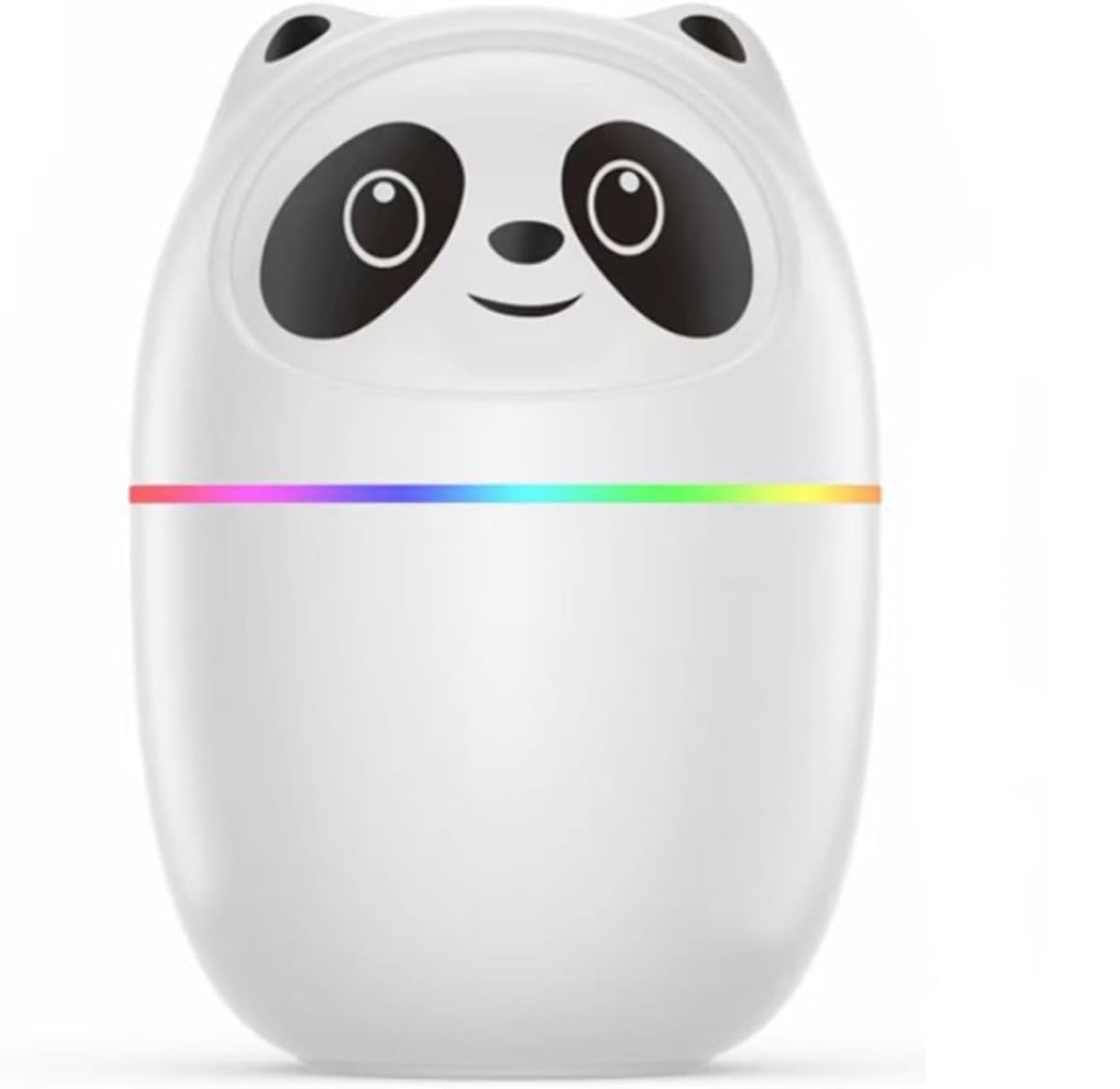 Noiseless Air Mini Humidifier, Personal Desk Humidifier Small 220ml, Cute Panda,7 Color Night Light, Auto Shut Off, Cool Mist, Easy Clean,for Plants Travel Office Bedroom Plants