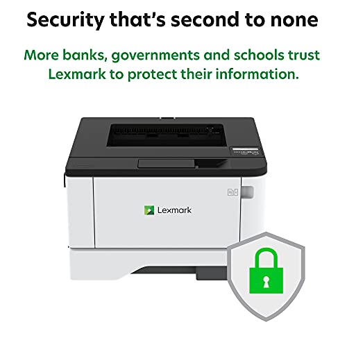 Lexmark B3442dw Black and White Laser Printer, Wireless with Ethernet, Mobile-Friendly and Cloud Connection with Automatic Two-Sided Printing CarbonNeutral Certified Office Printer (4-Series)