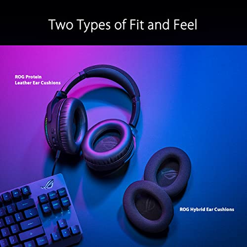 ASUS ROG Fusion II 300 Gaming Headset (AI Beamforming Mic with Noise Canceling, 7.1 Surround Sound, 50mm Driver, Hi-Res ESS 9280 Quad DAC, USB-C, for PC, Mac, PS4, PS5, Switch)- Black