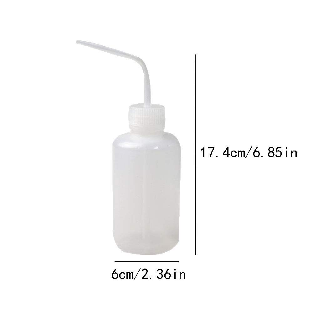 DADIWEY Safety Wash Bottle, LDPE Plastic Squeeze Bottle for Medical Label, Lab, Chemical, 250ml 8oz (3 Pack)