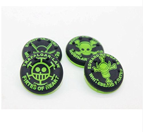 4PCS Analog Stick Thumb Stick Grips Thumbsticks Joystick Cap for PS4 PS3 Xbox one Xbox 360 PS2 Controller one Piece (Green)