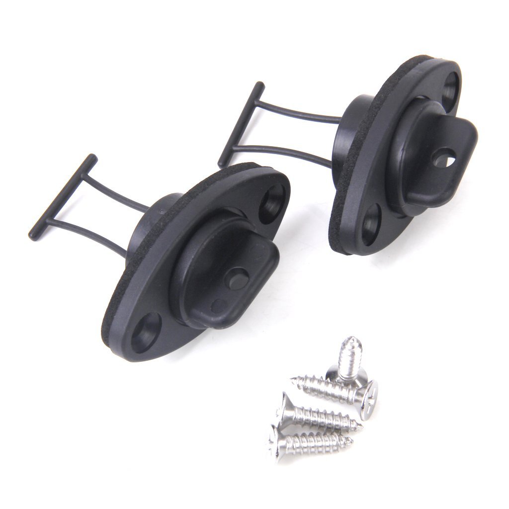 2 Pieces Universal Hull Drain Stopper with Screws Suit for Kayak Canoes Boat Drain Holes Plugs Replacement Accessories
