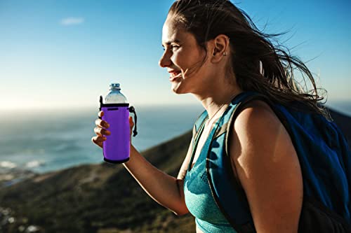 Blank Neoprene Water Bottle Coolie (4 Pack, Royal)