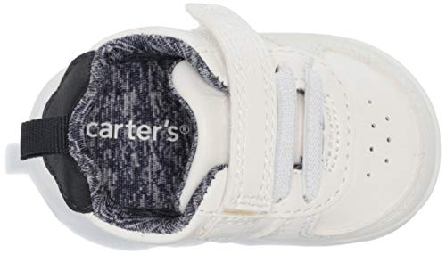 Carter's baby boys Kyle Fashion Sneaker First Walker Shoe, White, 3.5 Infant US