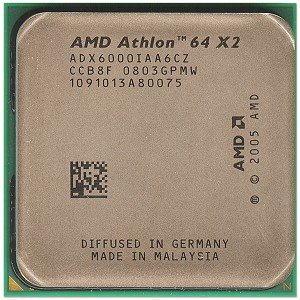 AMD Athlon 64 X2 6000+ Windsor 3.0GHz 2 x 1MB L2 Cache Socket AM2 125W Dual-Core Processor