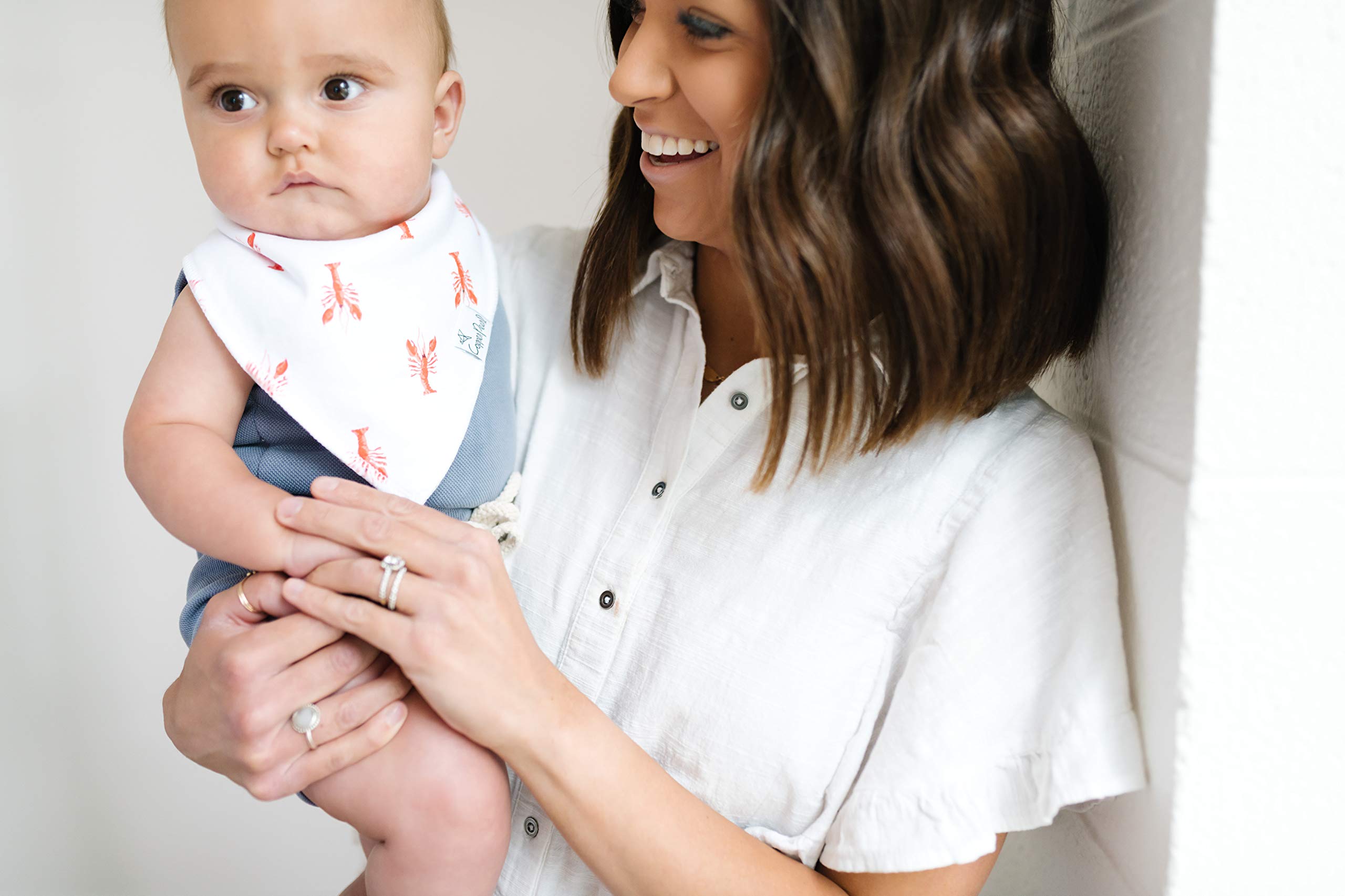 Copper Pearl Baby Bandana Drool Bibs for Drooling and Teething Gift Set 'Nautical' (Pack of 4)