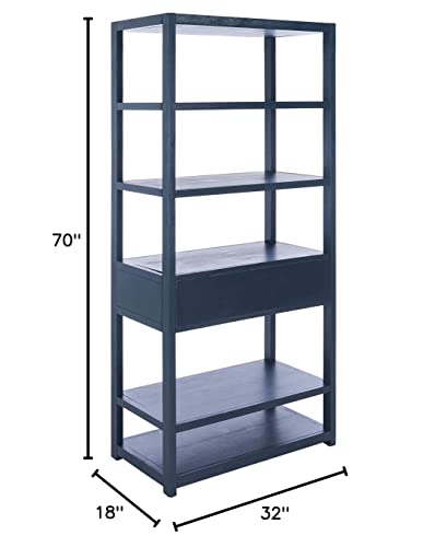 Safavieh Home Collection Johni Navy and Gold 5-Shelf Storage Etagere