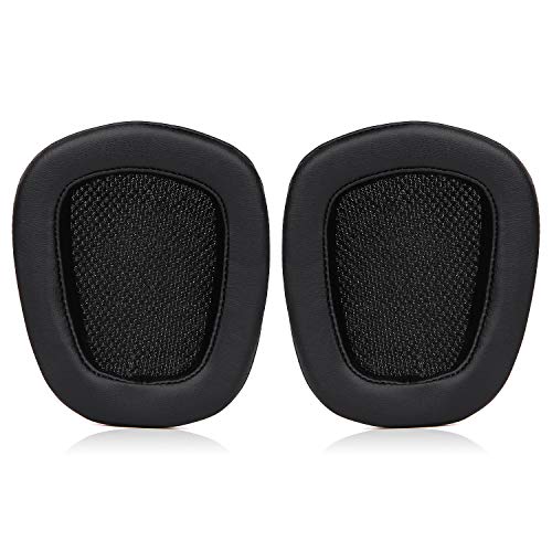 Jecobb Replacement Earpads with Protein Leather & Memory Foam Ear Cushion Cover for Logitech G633 G933 G935 Headphone ONLY