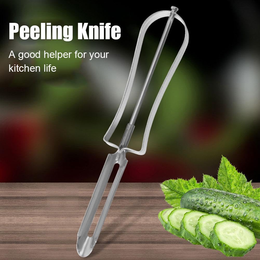 1pcs Stainless Steel Rotary Peeler Multi-function Peeling Knife,potato Carrot Hand Peeler Food Fruit Vegetable Cutter Kitchen Tools,vegetable Grater Melon Planer for Home Kitchen Outdoor
