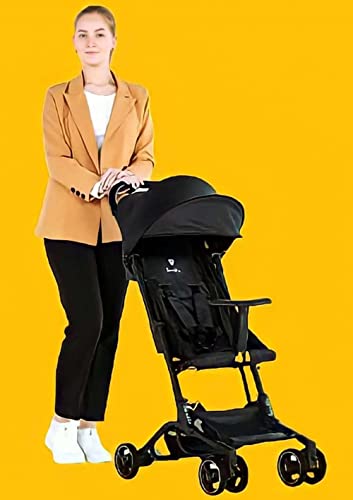 ShaHa Lightweight Stroller β Baby Travel Stroller for Toddlers β Foldable Compact Stroller for Travel, Airplane Stroller has Swivel Front Wheels, 1-Step Brake, Sun Canopy and Reclining Backrest Red