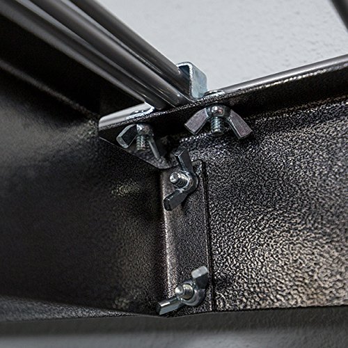 SafeRacks Garage Shelving Unit - Storage Shelf That Holds 500 Pounds Per Shelf Rack - All Steel Shelves for Storage - Easy to Assemble Shelving Storage, Garage Shelf, Hammertone (24" x 92" x 84")
