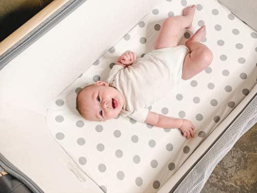 Bassinet Bed Sheets β Premium Bassinet Fitted Sheets 4 Pack β 100% Jersey Knit Cotton Cradle Sheets β Bassinet Bedding for Standard Size Oval or Halo Bassinet Pads β Bassinet Sheet for Boy & Girl