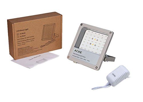 ACKE LED Grow Lights Full Spectrum,Plant Lights,Growing Lamps 12W for Indoor Plants,Hydropoincs