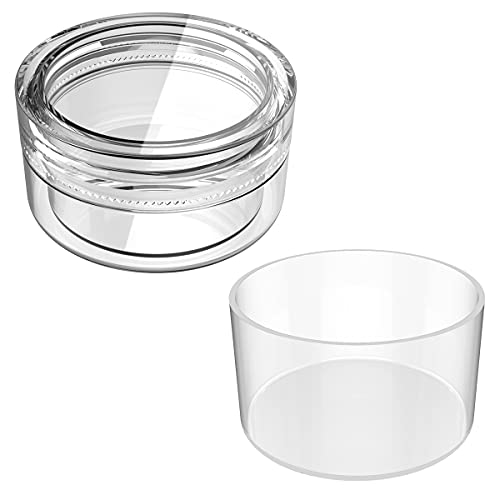 50 pcs - 5ml Polystyrene Concentrate Container w/Silicone Insert (Ultra Clear Silicone Insert)