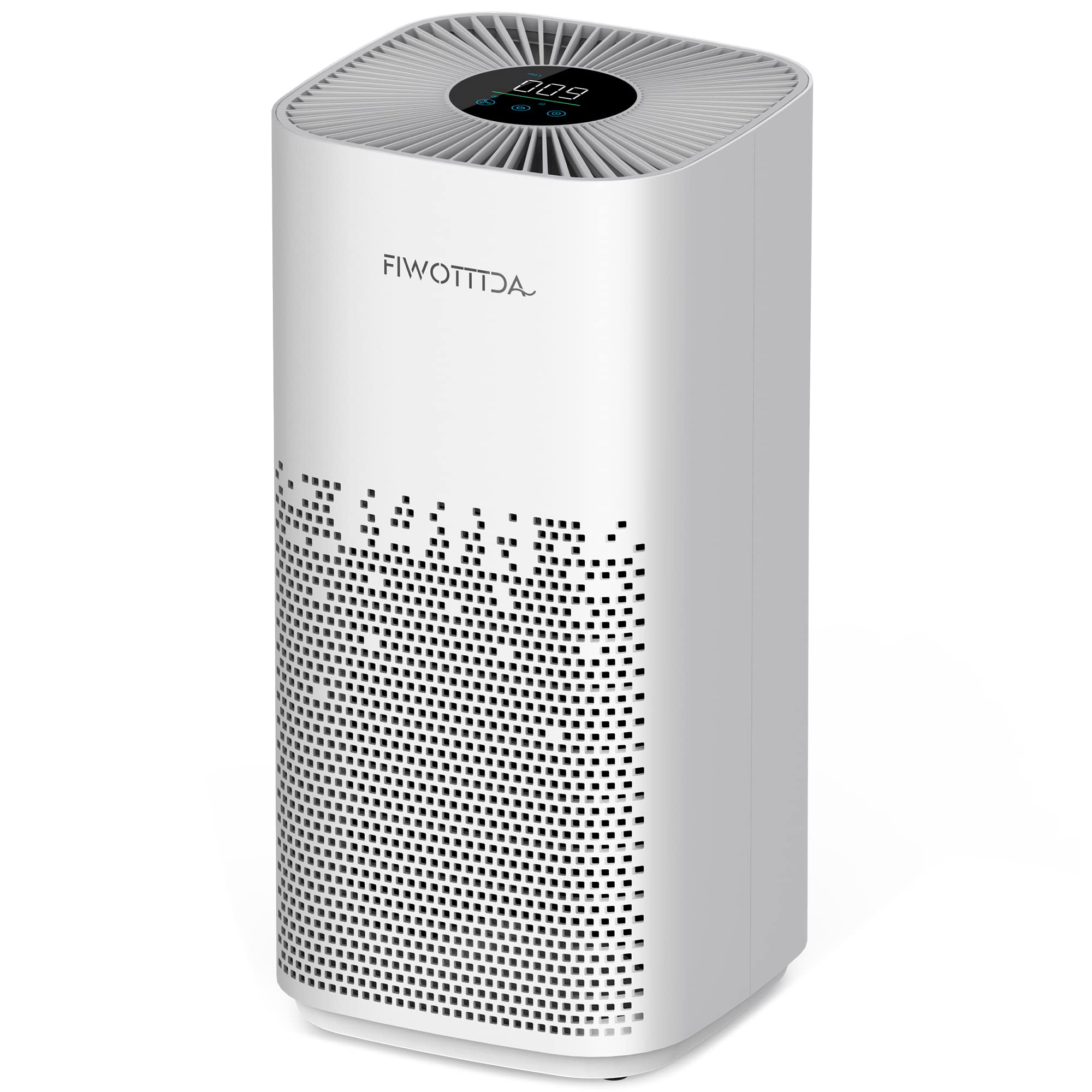 Air Purifier for Home Large Room 1540 ftÂČ Coverage 4-in-1 H13 True HEPA Filter Reduce 99.97% of Pet Hair, Smoke, Odor, 5 Wind Speed with Air Quality Monitor, 25dB Quiet for Bedroom Office