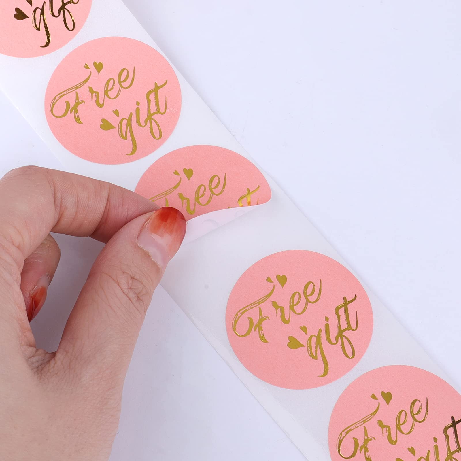 SAVITA 500pcs 1.5inch Customer Appreciation Sticker Sticker Roll Self-Adhesive Labels Decoration for Gift Backpacking Envelopes Postcards Greeting Cards