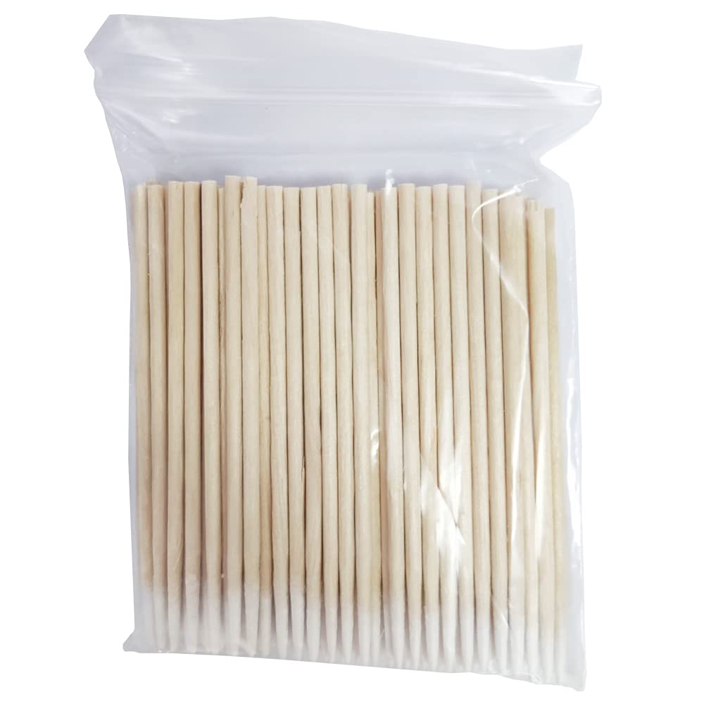 GSA 1500 Count Microblading Cotton Swab, Cotton Swabs Pointed Tip, Cotton Swabs Wood Sticks, Cotton Tipped Applicator, Tattoo Permanent Supplies, Makeup Cosmetic Applicator Sticks (15 packets)