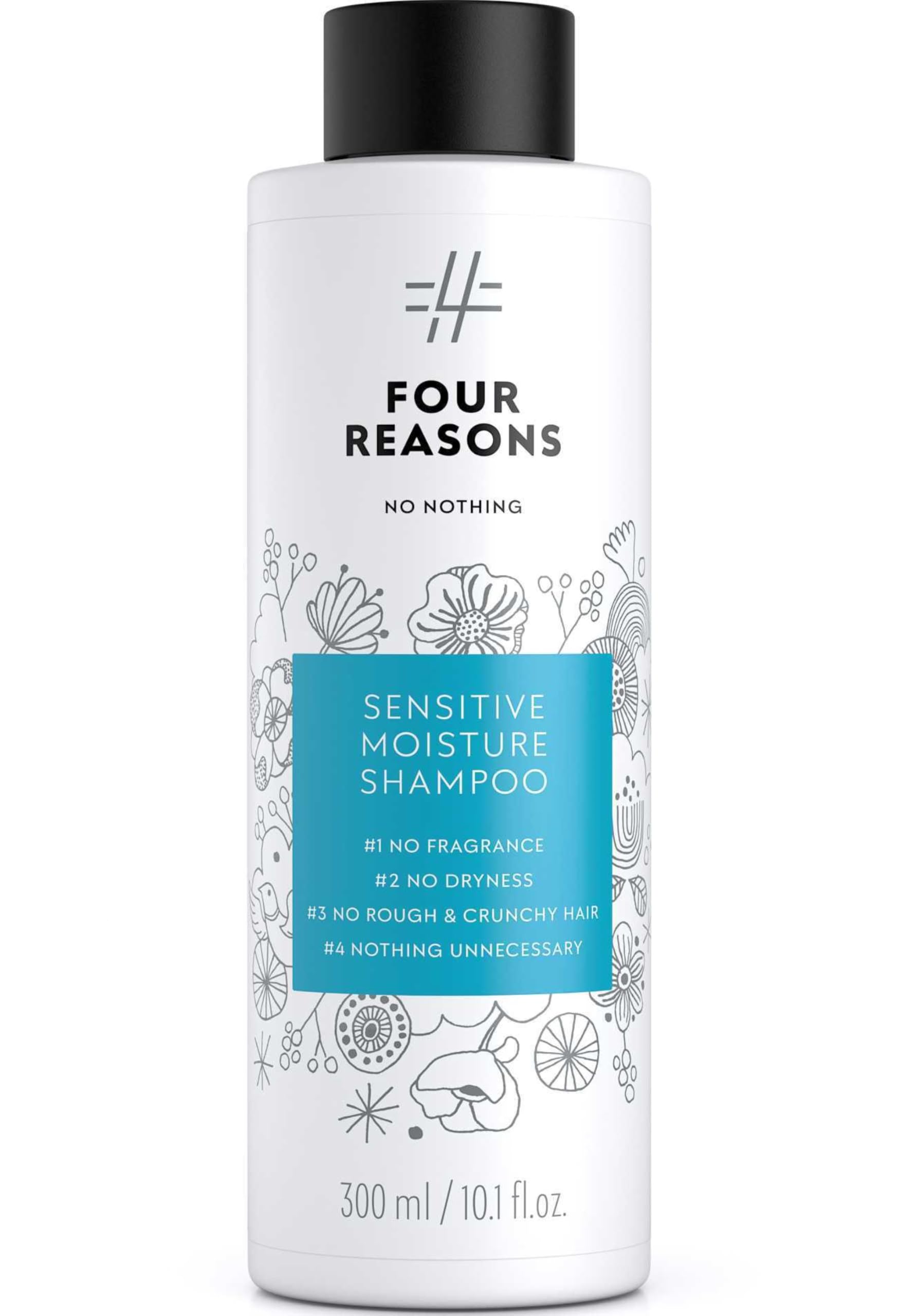 No Nothing Moisturizing Shampoo - Fragrance Free for Dry Hair and Sensitive Scalp - Hydrating, Hypoallergenic, Vegan, Paraben Free and Clear - 10.15oz