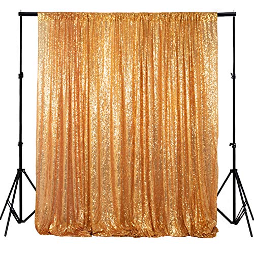 4FTx7FT-Gold-Sequin Backdrop Fabric Curtain Photo Backdrop Sequins Elegant Backdrops 4x7