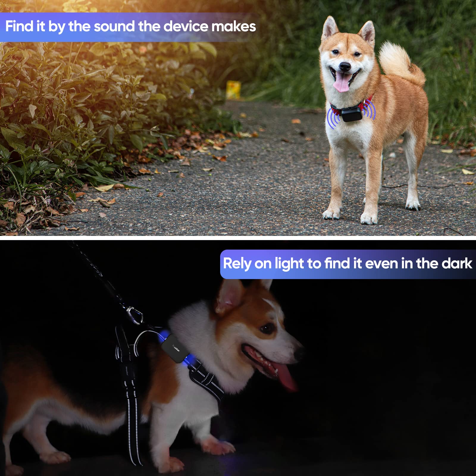 4G LTE GPS Tracker for Dogs, WiFi+GPS Dual Mode Positioning Waterproof & Magnetic Charging, Unlimited Range