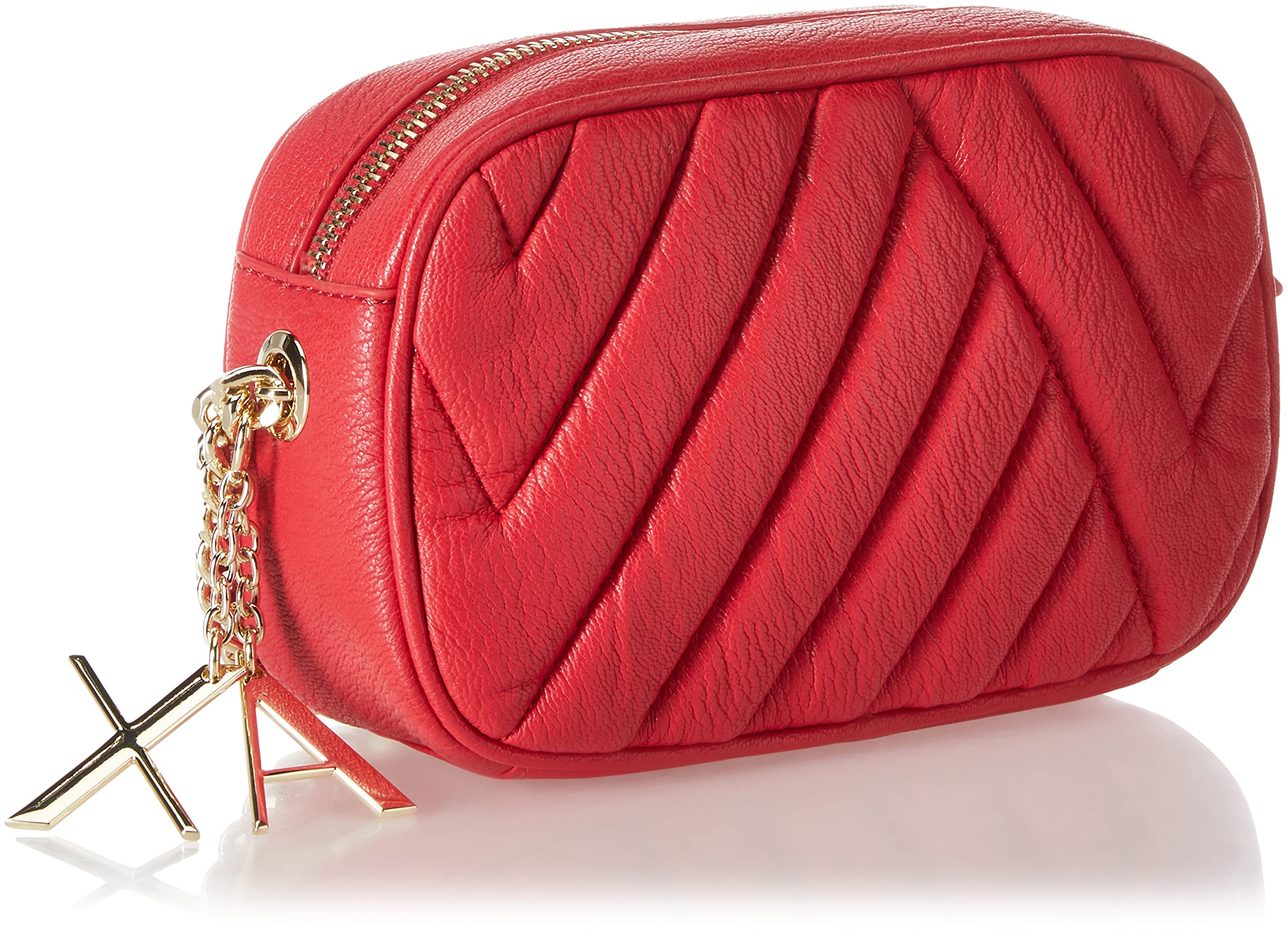 A|X Armani Exchange Women's Quilted Camera Case Bag , Red, OS
