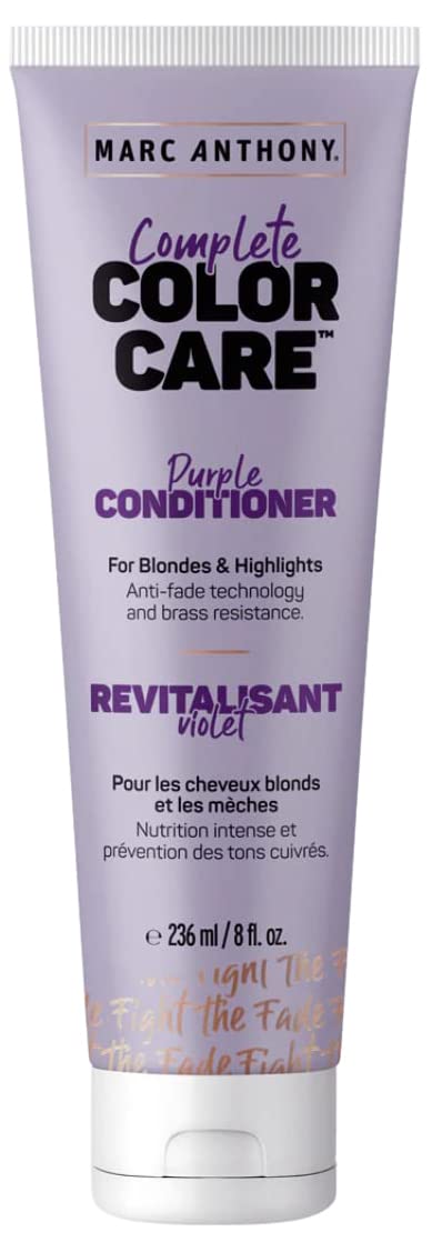 Marc Anthony Complete Color Care Purple Conditioner for Blondes & Highlights, 8 Ounce (Packaging May Vary)