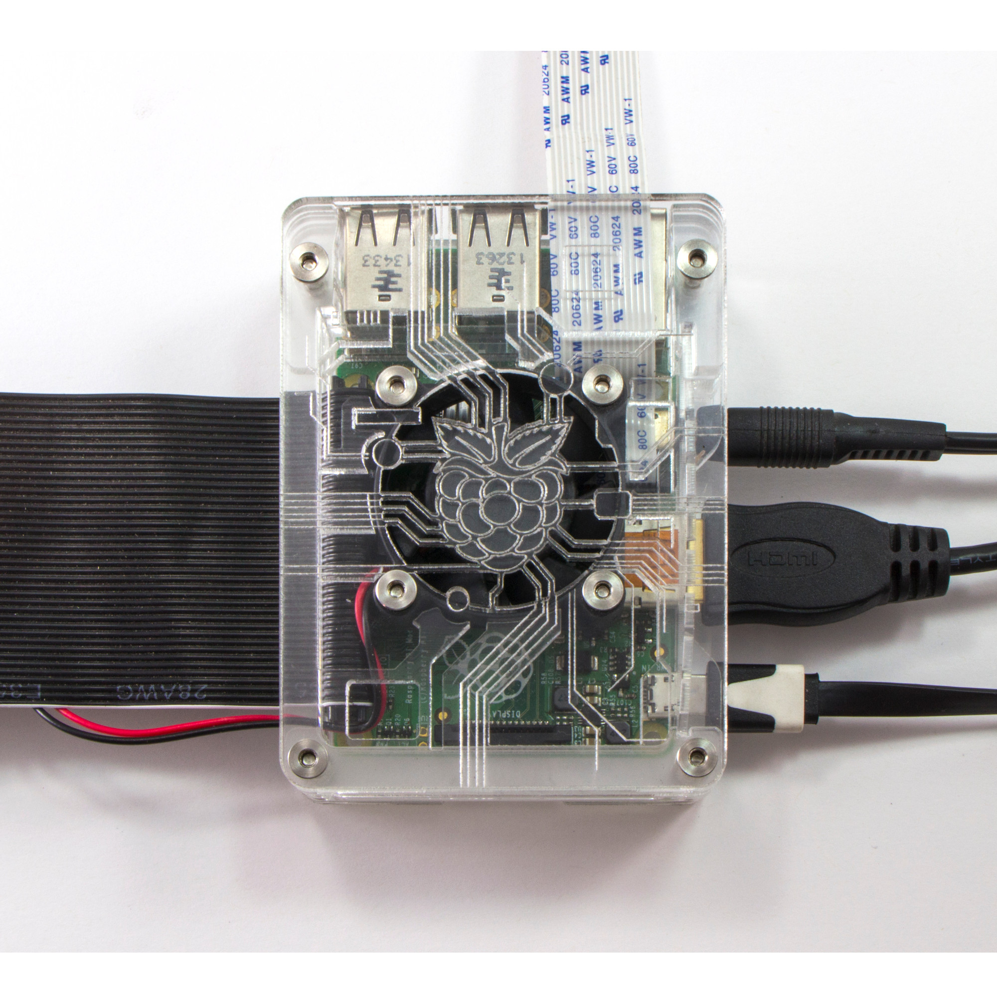 C4Labs Zebra Virtue Fan Case for Raspberry Pi 4B, 3, 2 and B+ (Black Ice)