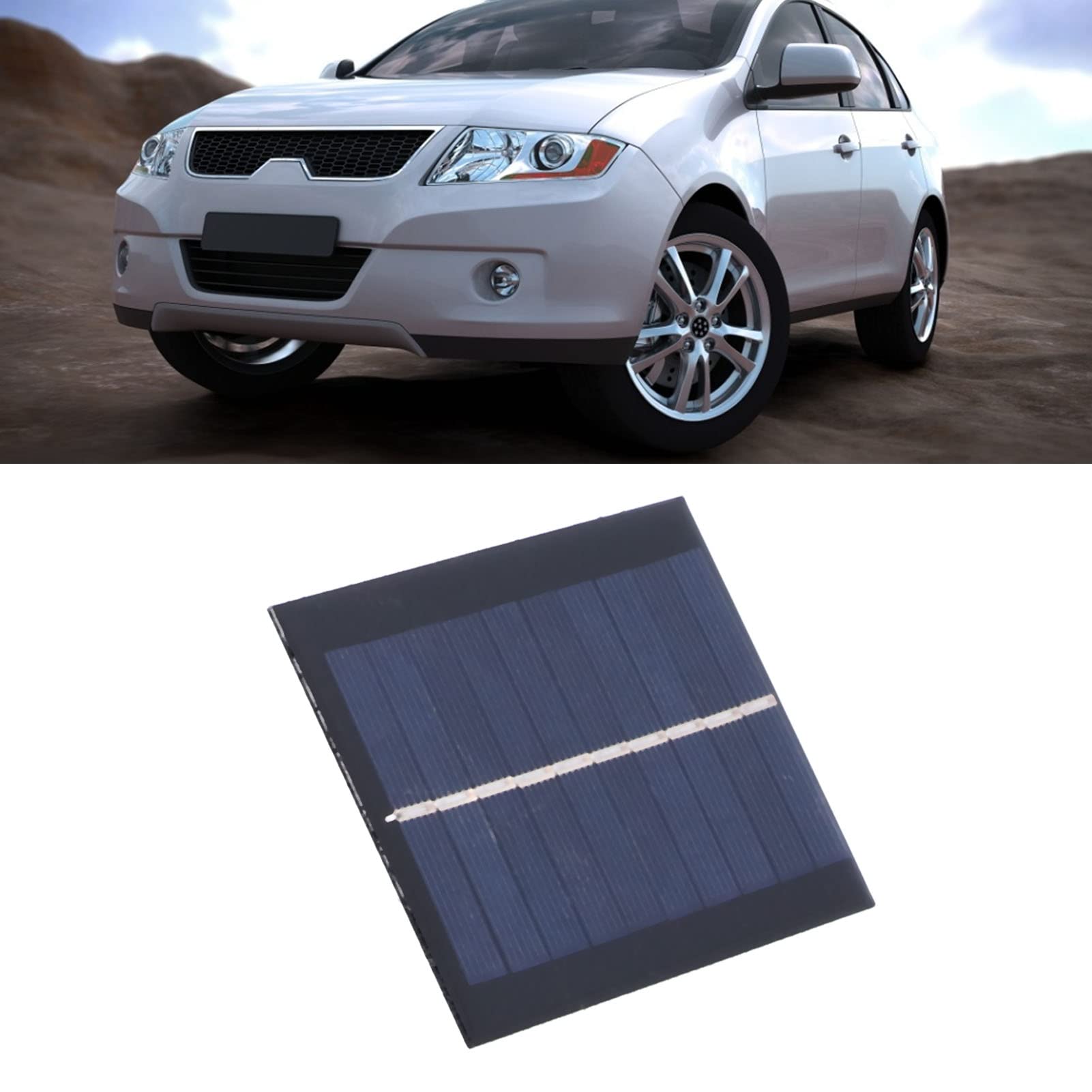 1W 5V Solar Panel DIY Solar Charging Board, Polycrystalline Silicon Solar Power Panel for Ships, Airplanes, Outdoor Solar Light - Mini Solar Panel with Epoxy Sheet
