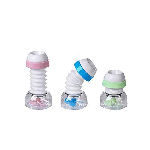 3 Pack Kitchen Faucet Water Filter Anti Splash Shower Tap Water Spray Water Saver 360 Rotating Telescopic Water-Saving Nozzle Filter Faucet for Kitchen Bathroom -Fits Standard Faucets