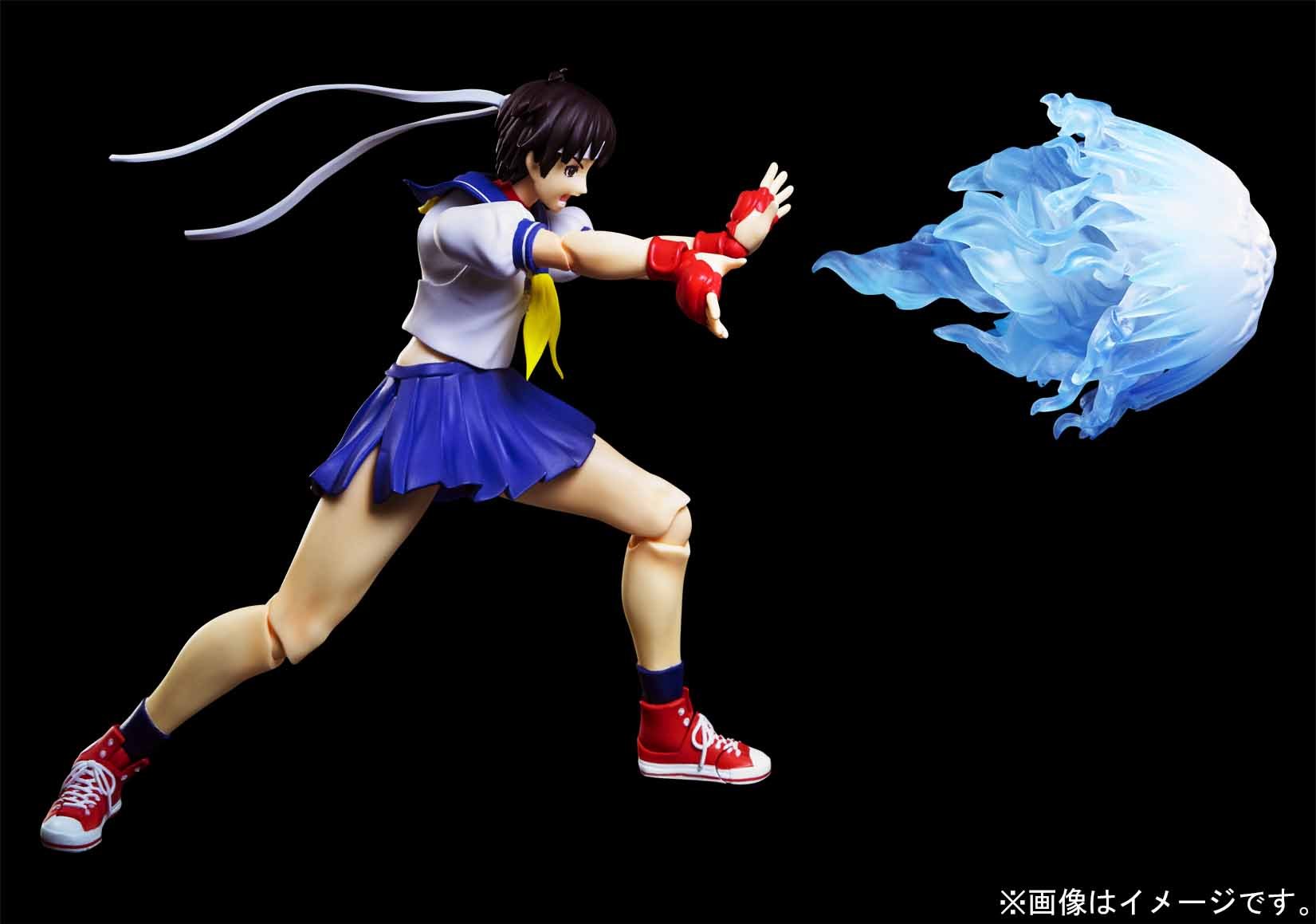 Bandai Tamashii Nations S.H.Figuarts Sakura Kasugano "Street Fighter" Action Figure, Multi-colored, 8" (BAN23895)