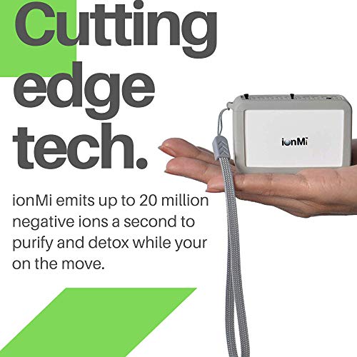 IonPacific ionMi, Wearable Negative Ionizer with Highest Output - Up to 20 Million Negative Ions/Sec, USB Rechargeable, Eliminates: Pollutants, Allergens, Mold, Germs (2-Pack)