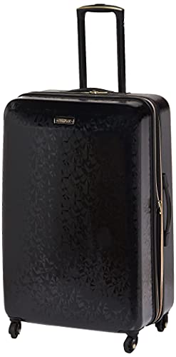 AMERICAN TOURISTER Belle Voyage Hardside Luggage with Spinner Wheels, Black, Checked-Large 28-Inch