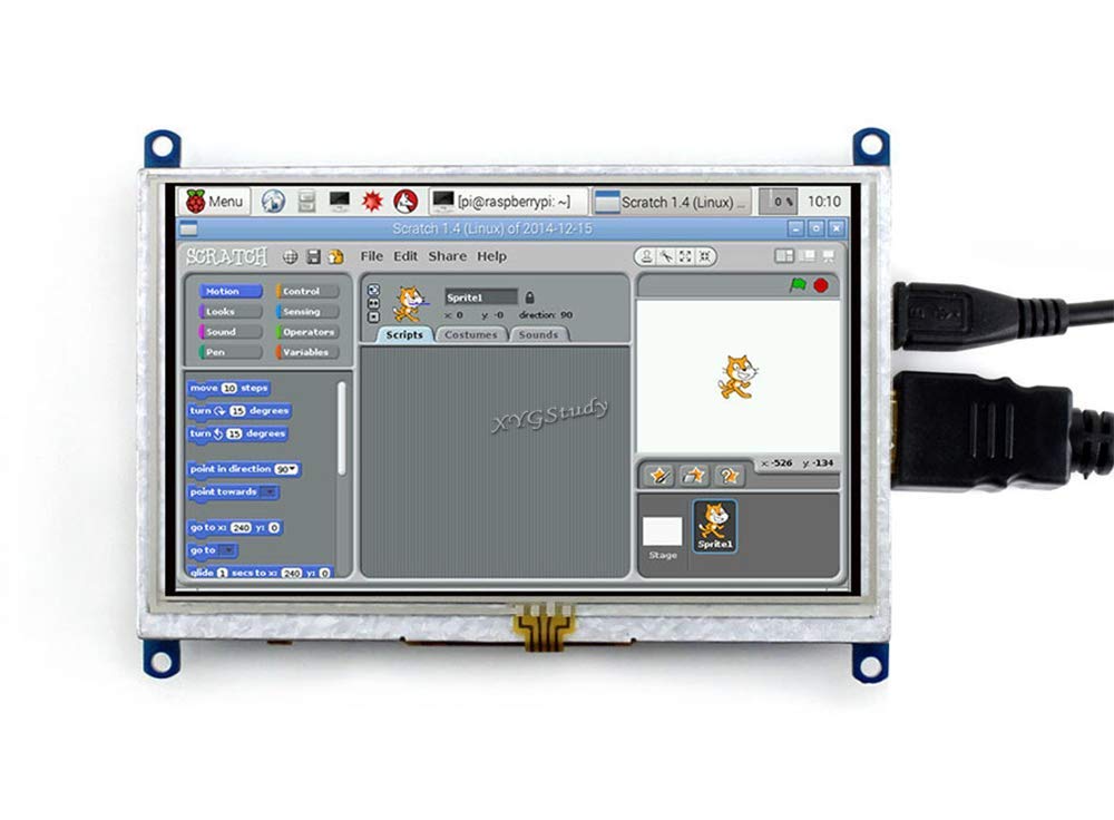 5 inch 800x480 Resistive Touch Screen HDMI interface custom Raspbian LCD mini PC Supports Raspberry Pi 3 2 1 Model B B+ A+ & BeagleBone Black & Banana Pi / Banana Pro @XYGStudy