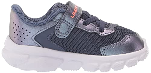 Under Armour Girls' Infant Assert 9 Pearl, Utility Blue/Electric Tangerine, 9K Medium US