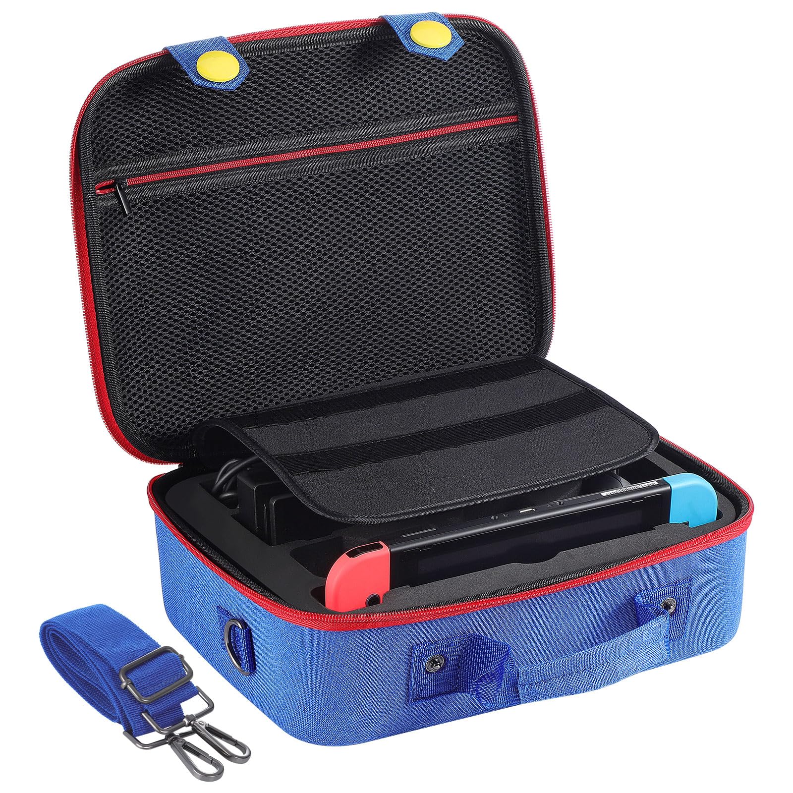 abcGoodefg Carrying Storage Case Compatible With Nintendo Switch, Protective Hard Shell Carry Bag for Nintendo Switch Console and Accessories
