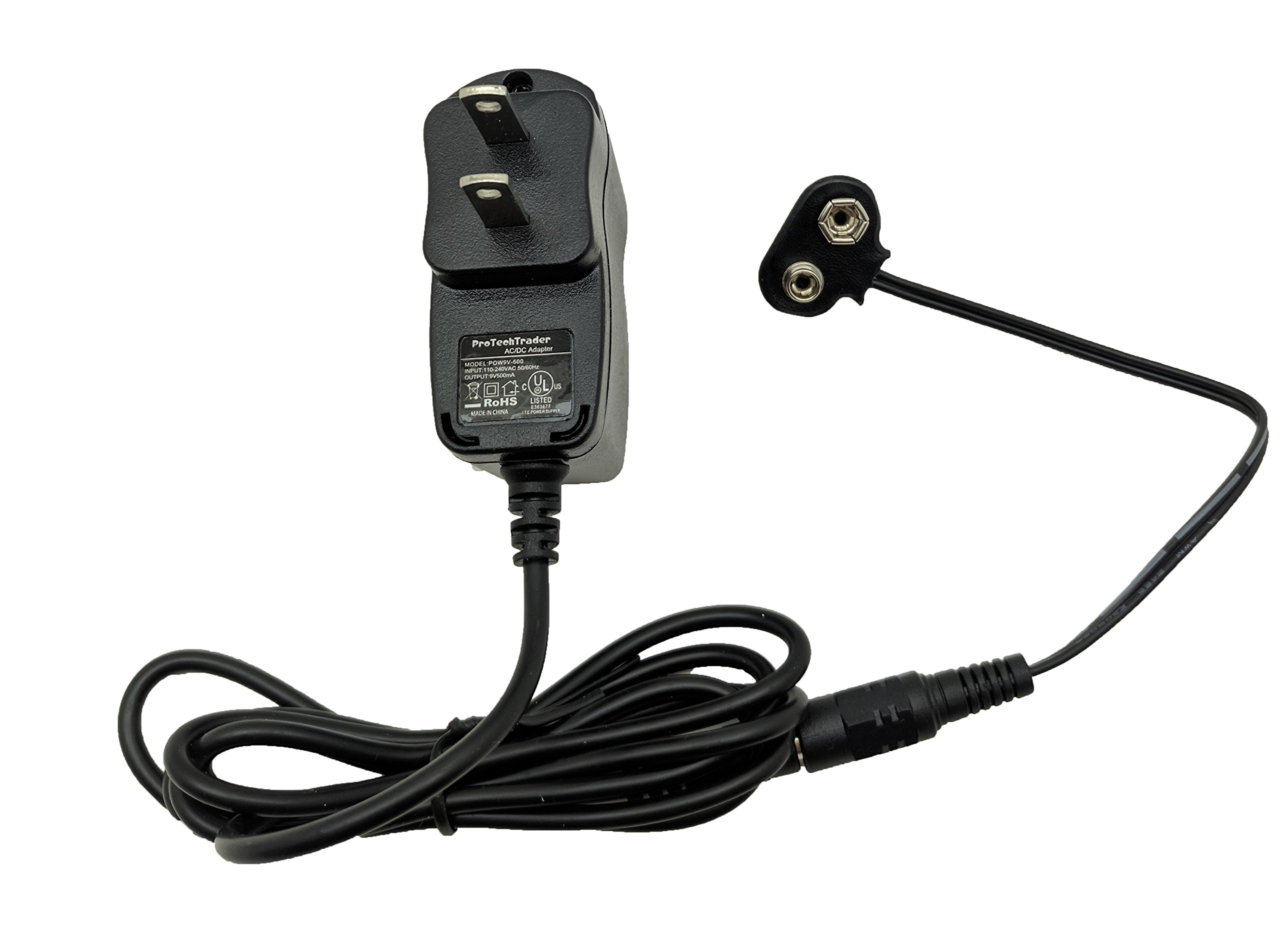 9v Battery Eliminator (9v DC Adapter & Battery Eliminator) - Replace Your 9-Volt Batteries with Wall Power Supply