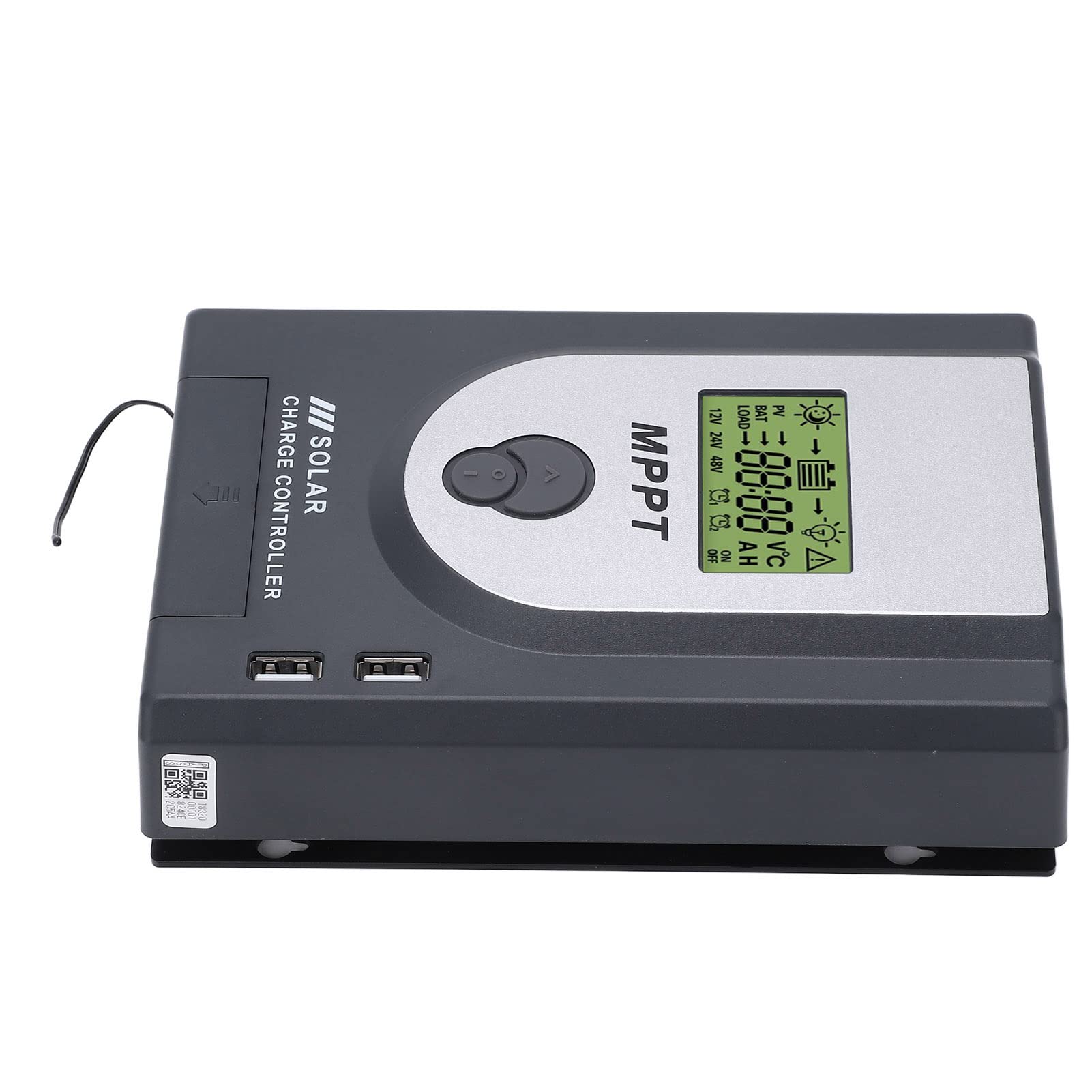 20A Solar Charge Controller, Solar Panel Regulator Temperature Compensation for Gel Lithium Batteries