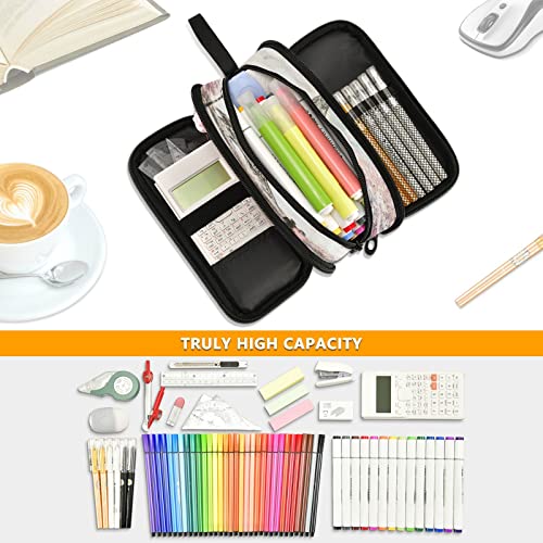 ALAZA France Paris Eiffel Tower European Watercolor Capacity Pencil Case Pen Holder Boxes for for Student School Office